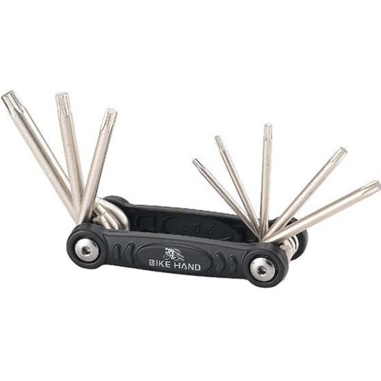 Набор Bike Hand 6-190282 универ. складной YC-282 ключ-"звездочка" TORX T9/T10/T15/T20/T25/T27/T30/T40 BIKEHAND