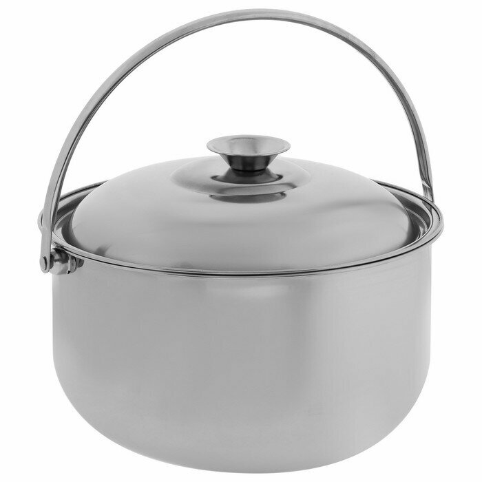 Котелок походный 18 см, с крышкой, нержавеющая сталь 9798055