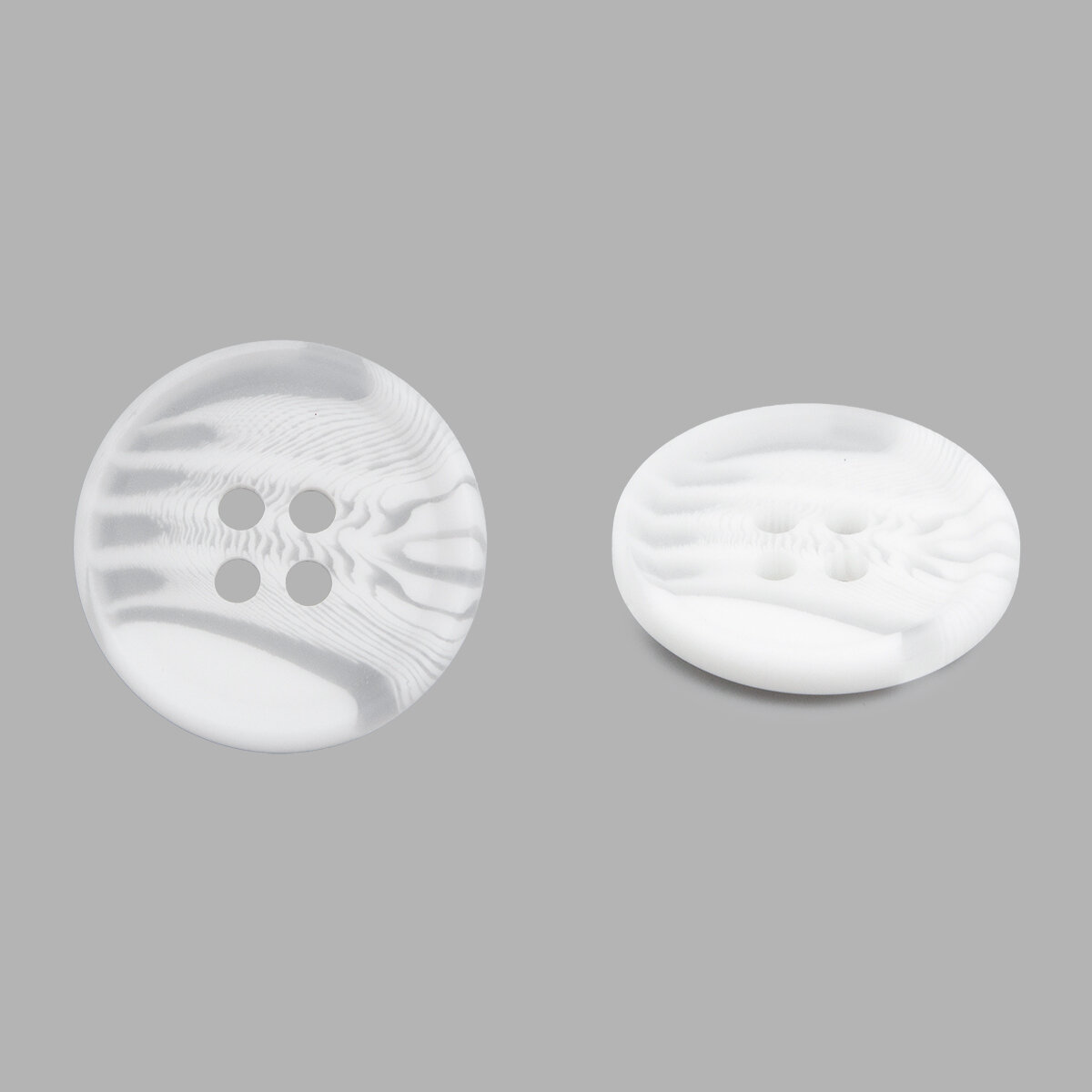 CB P9-17 Пуговица 32L (20 мм), 4 прокола, пластик (белый), 72 шт