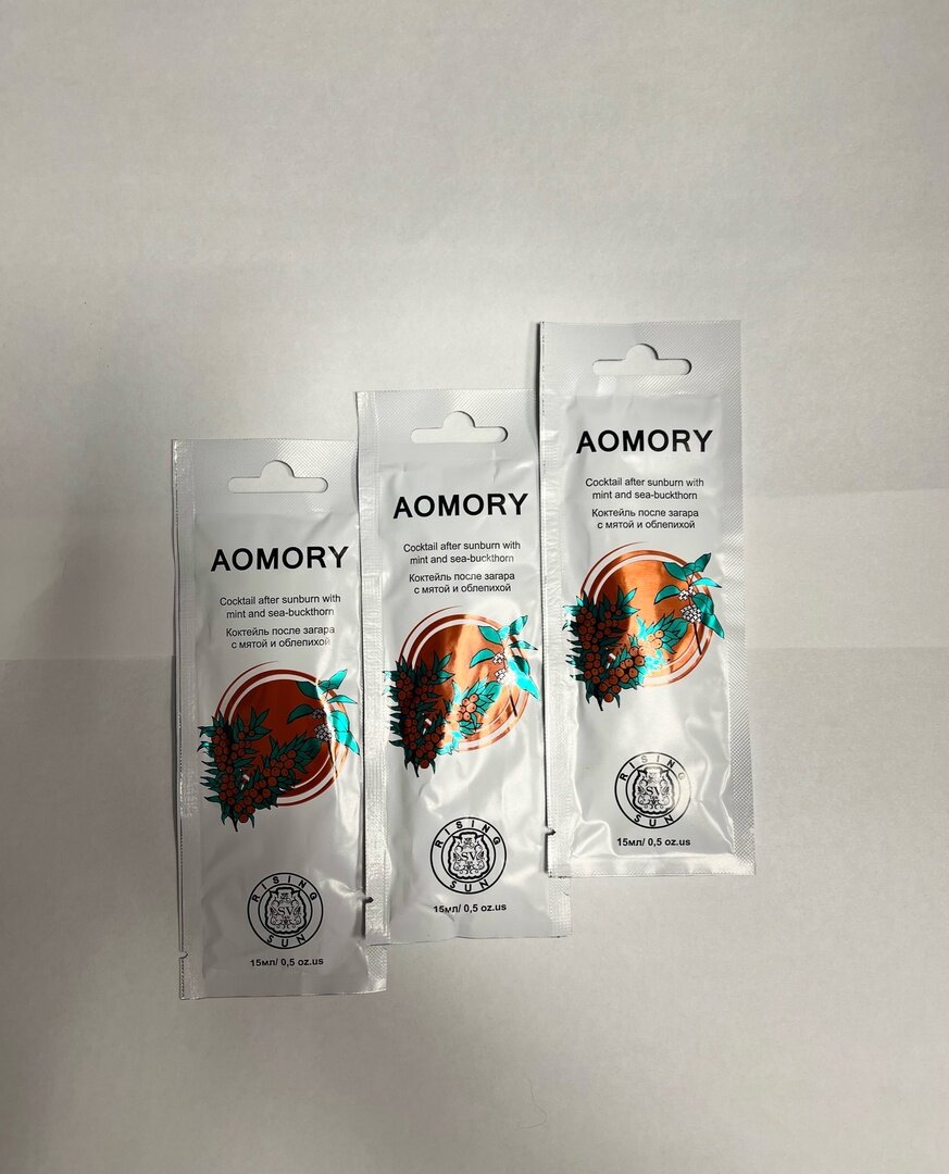 SV-Tan Aomory Молочко после загара и душа с мятой и облепихой 3шт*15 мл (45мл)