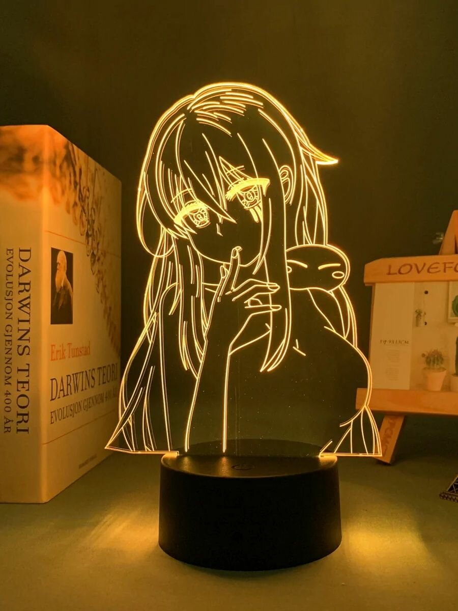 Ночник Аниме О моём перерождении в слизь - That Time I Got Reincarnated as a Slime. Подарок фанату аниме и манги — декор в комнату с любимыми персонажами, в стиле отаку и японской анимации.