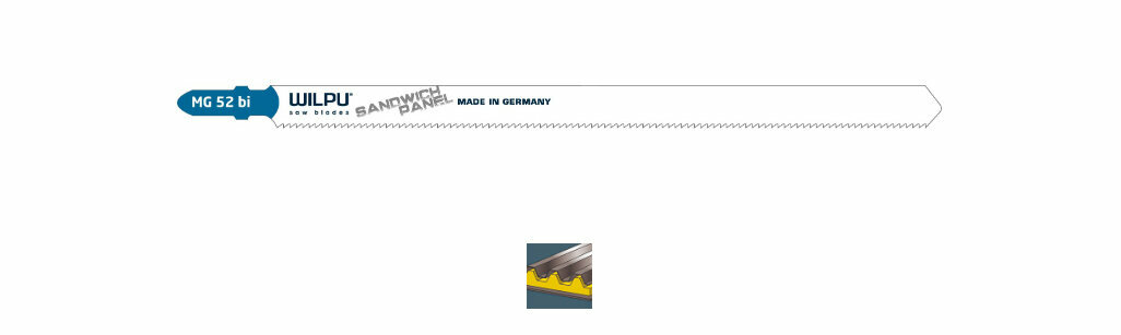 Пилка для лобзика WILPU MG 52 bi Арт.0267500005 Тип - T для материалов типа сэндвич панелей до 120 мм уп.5 шт