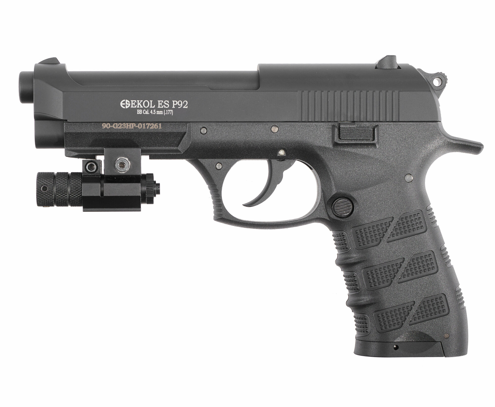 Пневматический пистолет Ekol ES P92 Black 4.5 мм (металл, Беретта)