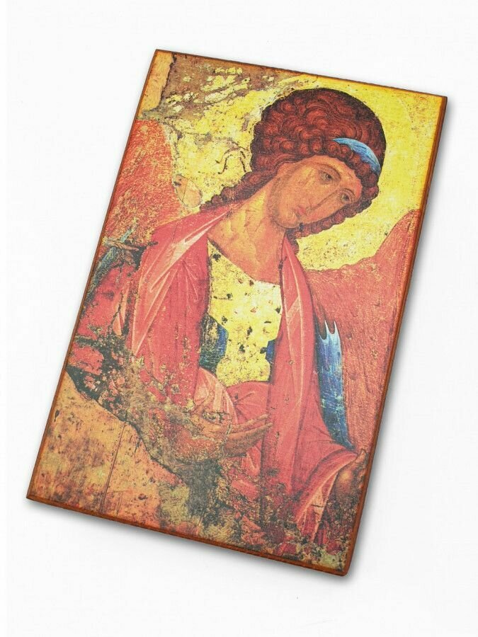 Икона Архангел Михаил (Рублев 15 век), под старину, 10х13 см