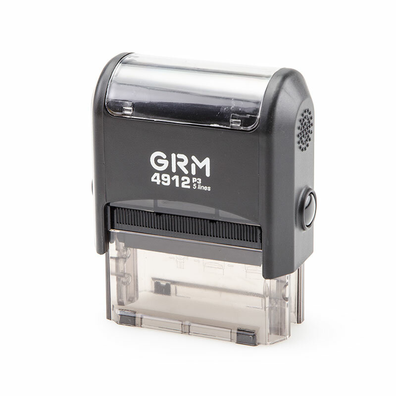 GRM 4912_P3 оснастка для штампа 47х18мм, черный матовый корпус