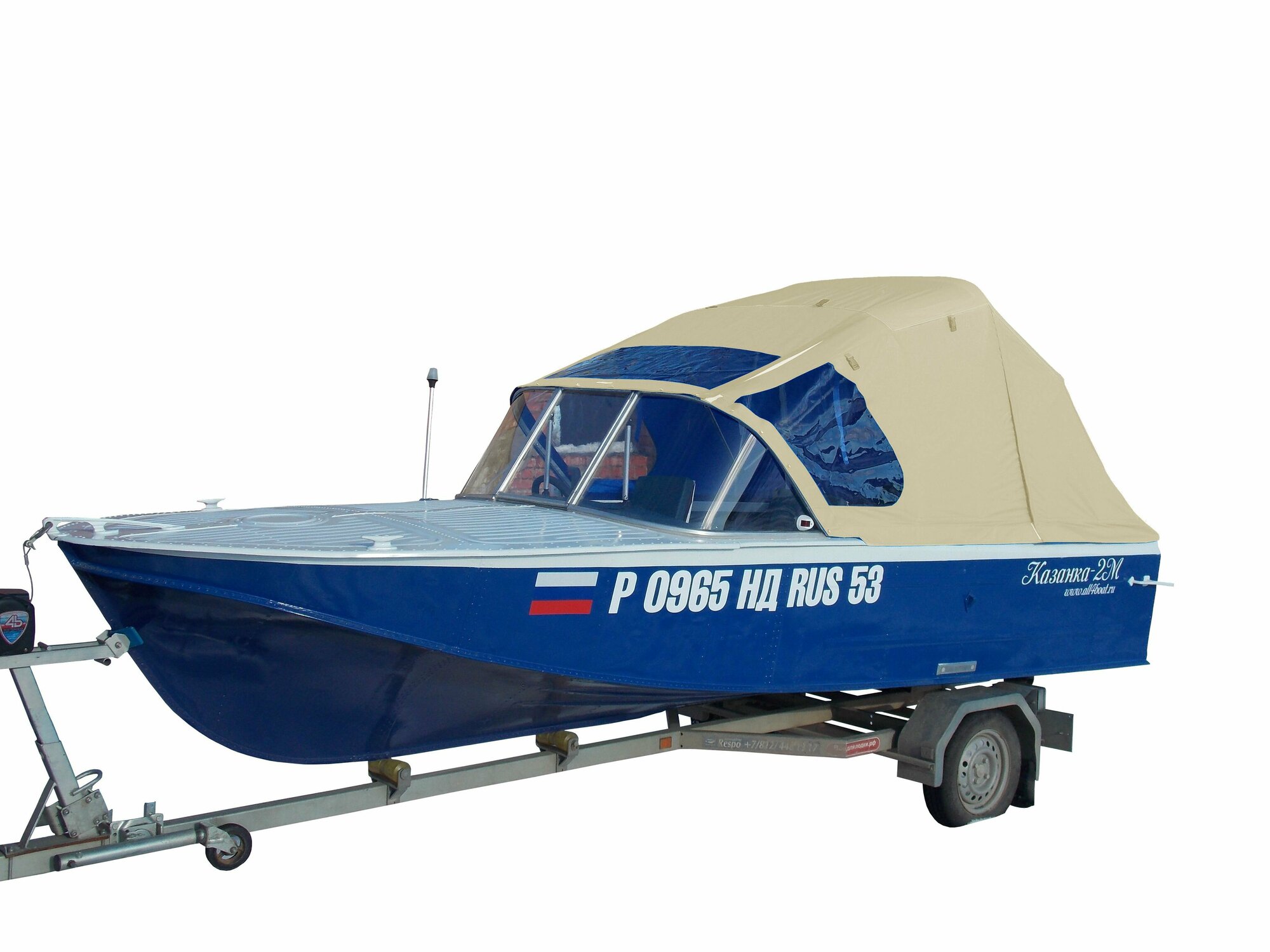 Казанка 2М. Стекло с калиткой, тент, дуги, крепление. Комплект