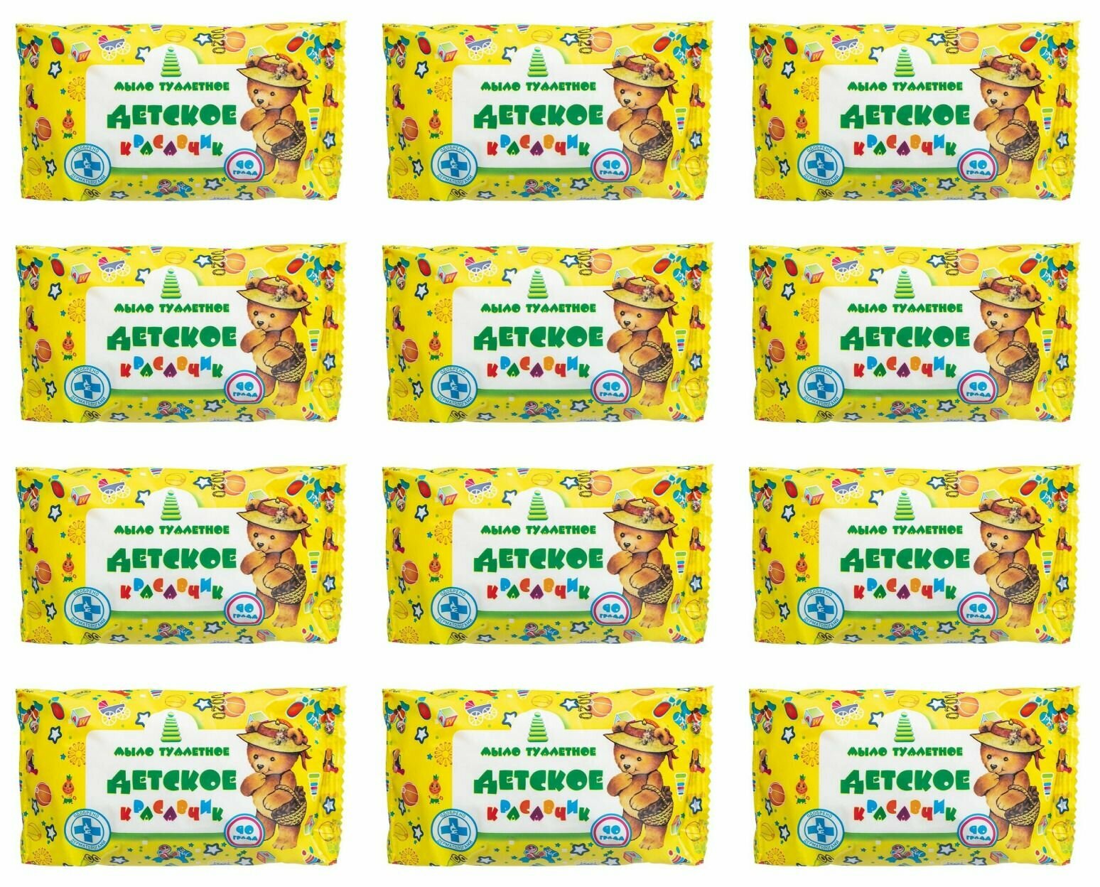 Меридиан Твердое мыло Детское, 90 г, 12 шт