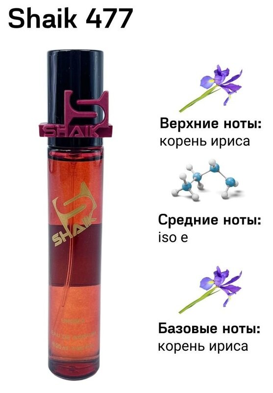 SHAIK Парфюмерная вода unisex MW477 Молекула Ирис, 20 мл.