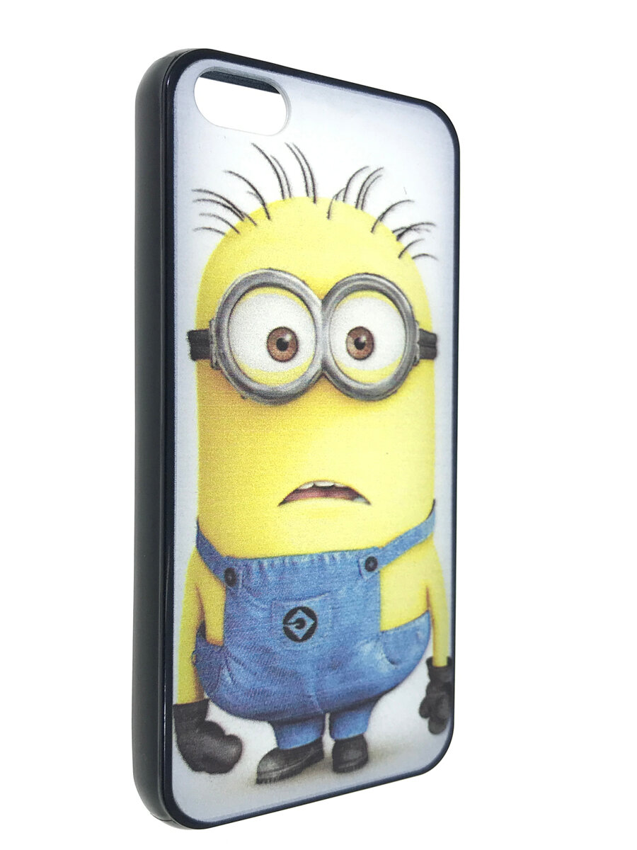 Чехол на смартфон iPhone 5C Накладка с противоударным краем и рисунком Миньонов 3