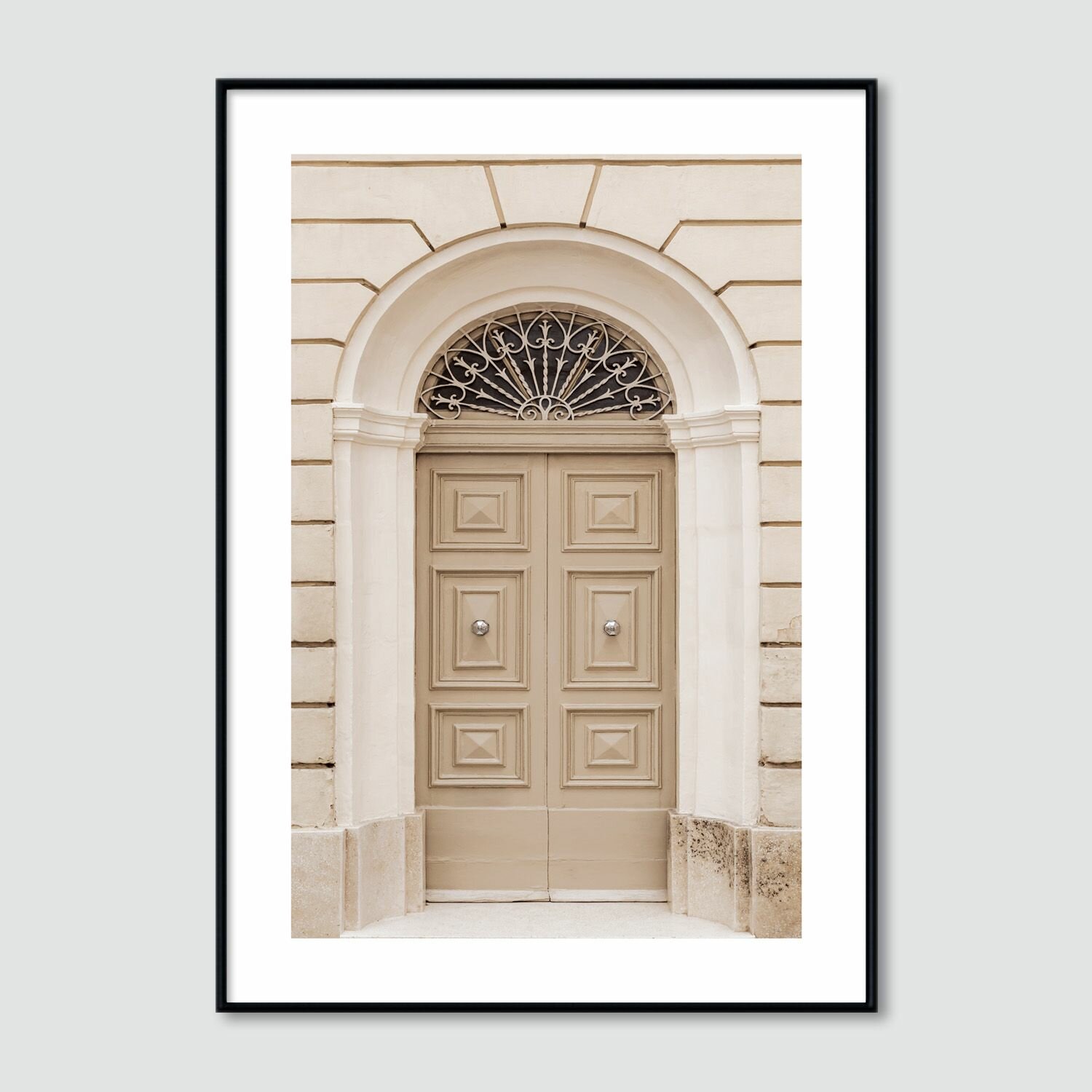 Постер в раме 50х70 Postermarkt, Бежевая Дверь