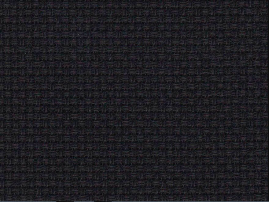 Канва K03 "Gamma" Aida №11 100% хлопок 150 x 100 см, цвет черный