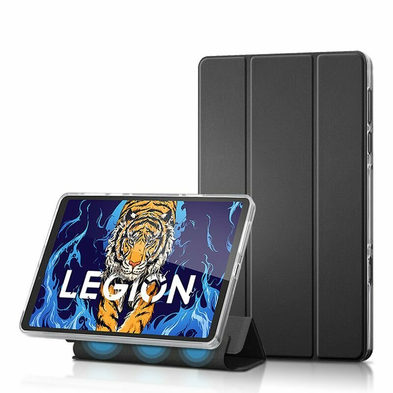 Чехол MyPads для планшетного компьютера Lenovo LEGION Y700 с функцией трансформации в подставку и магнитными водонепроницаемыми возможностями.