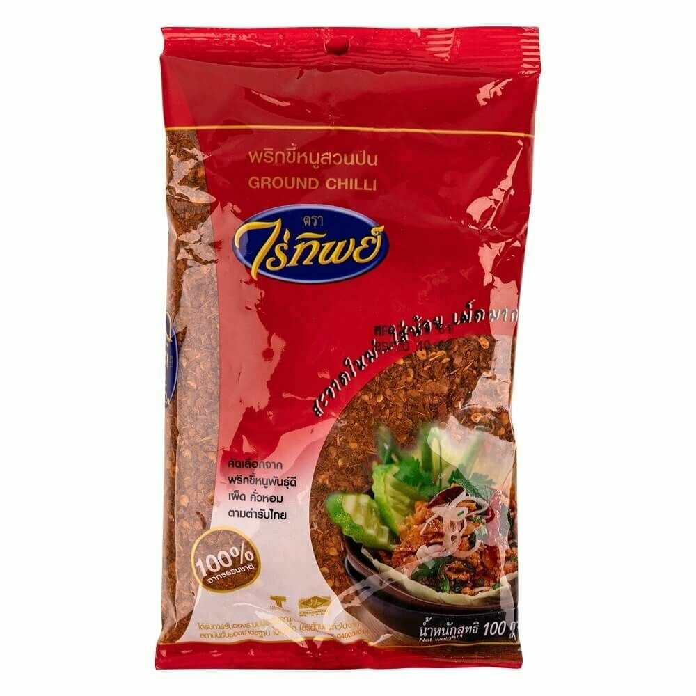 Тайский перец чили жгучий молотый натуральный Ground Hot Chilli, 100 гр