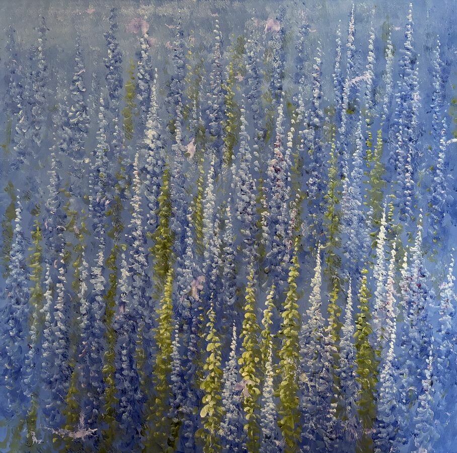 Картина на холсте для интерьера на стену Лаванда 50х60см.