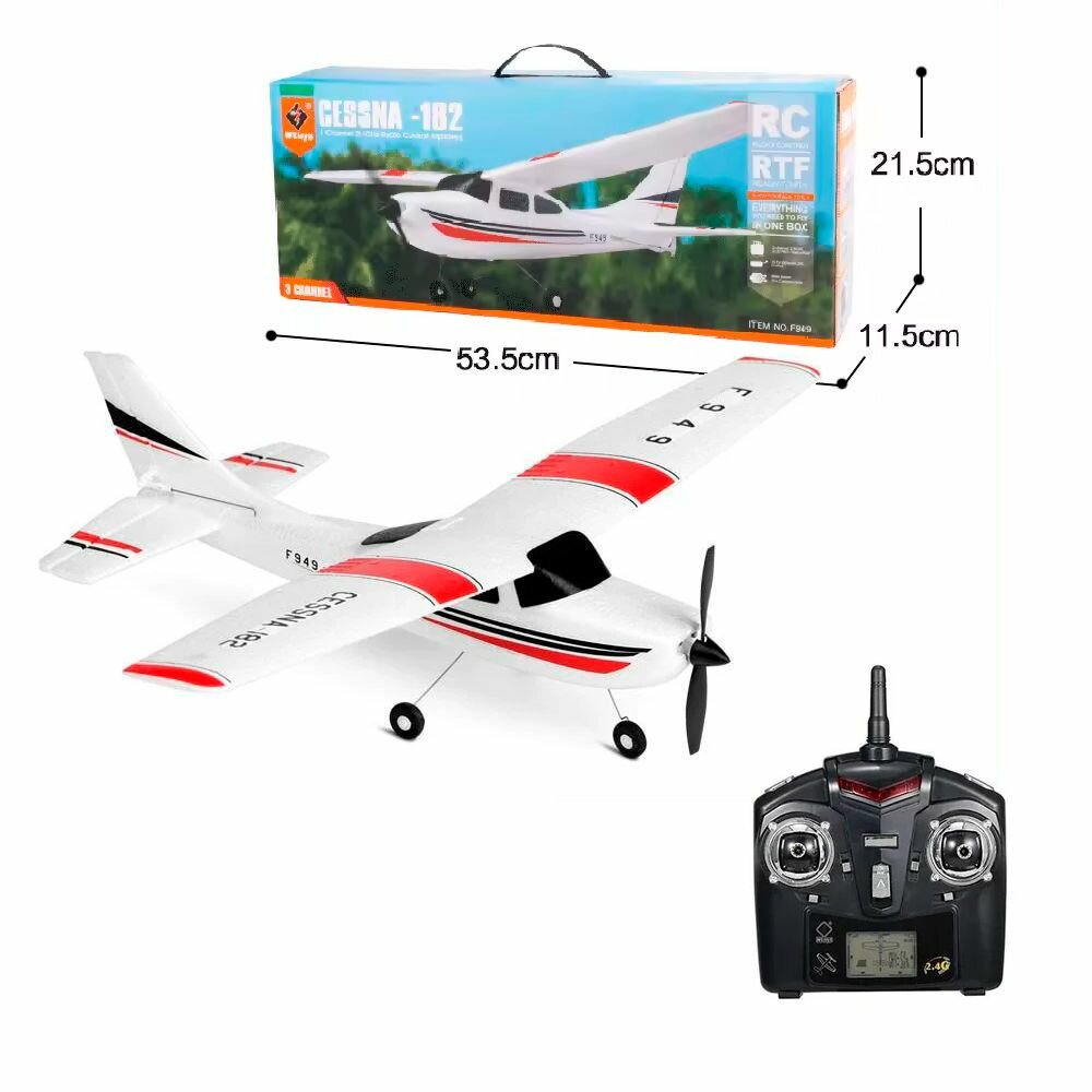 Радиоуправляемый самолет WL Toys F949S Cessna 182 6-AXIS GYRO 2.4G - WLT-F949S