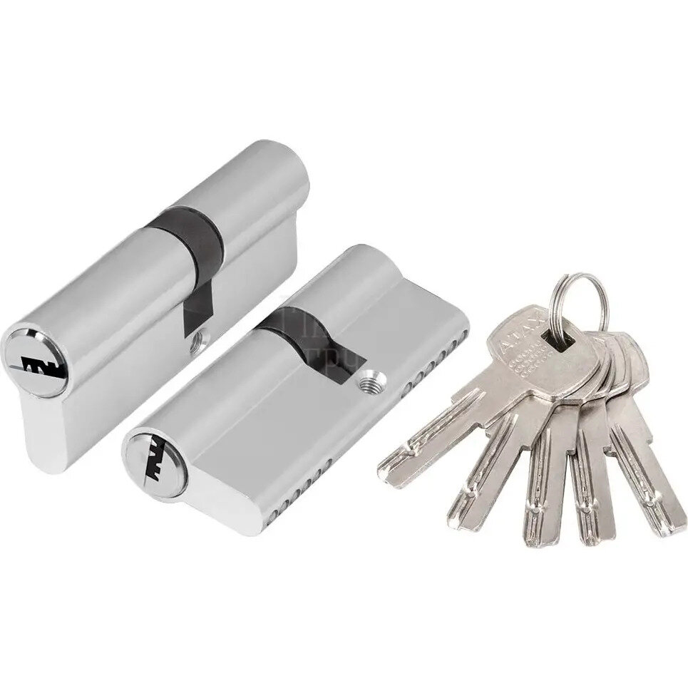 Цилиндровый механизм Ajax (Аякс) (AZ200/80) AZ2000Key80 (30+10+40) CP хром