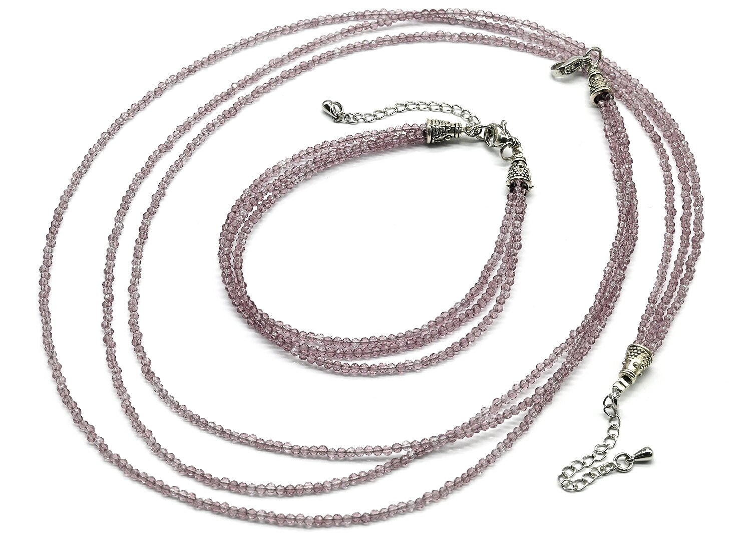 Комплект бижутерии: колье, шпинель