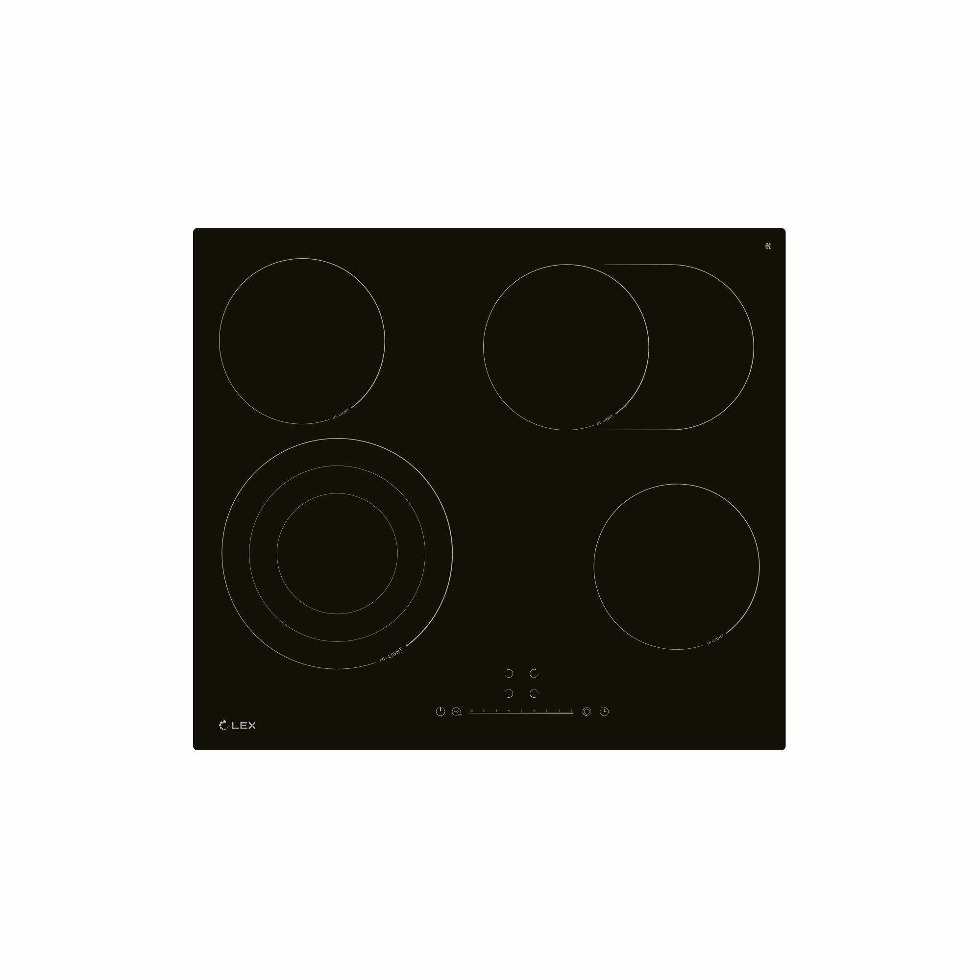 Варочная поверхность Lex EVH 642D BL черный (chpe000024)