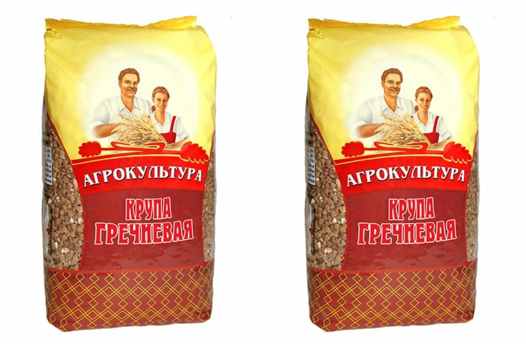 Агрокультура Крупа гречневая ядрица 800 г, 2 шт