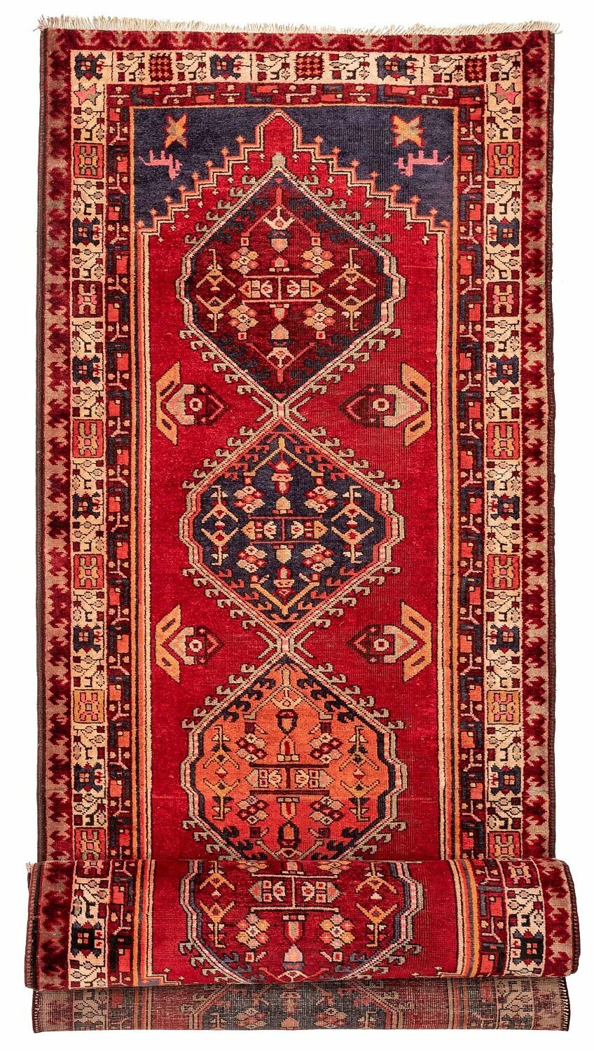 Дорожка Persepol, винтажная, ручная работа, Иран, прямоугольная, 1,08x3,12 м