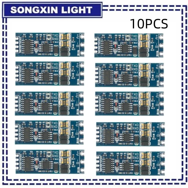 10PCS XIASONGXIN LIGHT TTL to RS485 модуль