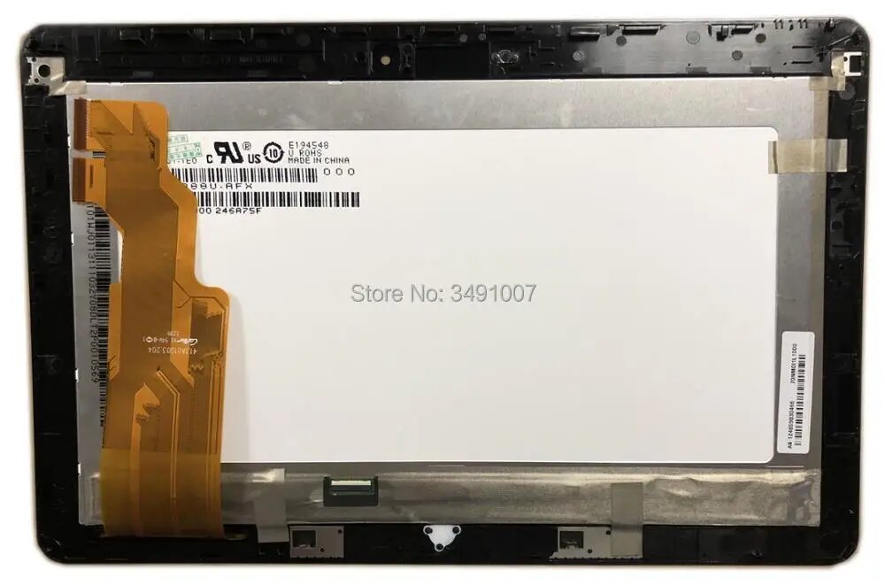 Для ASUS VivoTab RT TF600T TF600 41.1AU1003. 204 HV101HD1-1E0 кодирующий преобразователь сенсорного экрана в сборе с рамкой