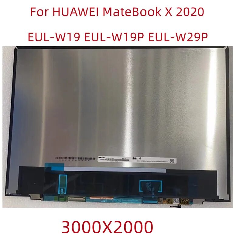 Оригинальный 13,0 '3K 3000X2000 ЖК-дисплей для HUAWEI MateBook X 2020 EUL-W19 EUL-W19P, ЖК-дисплей с сенсорным экраном