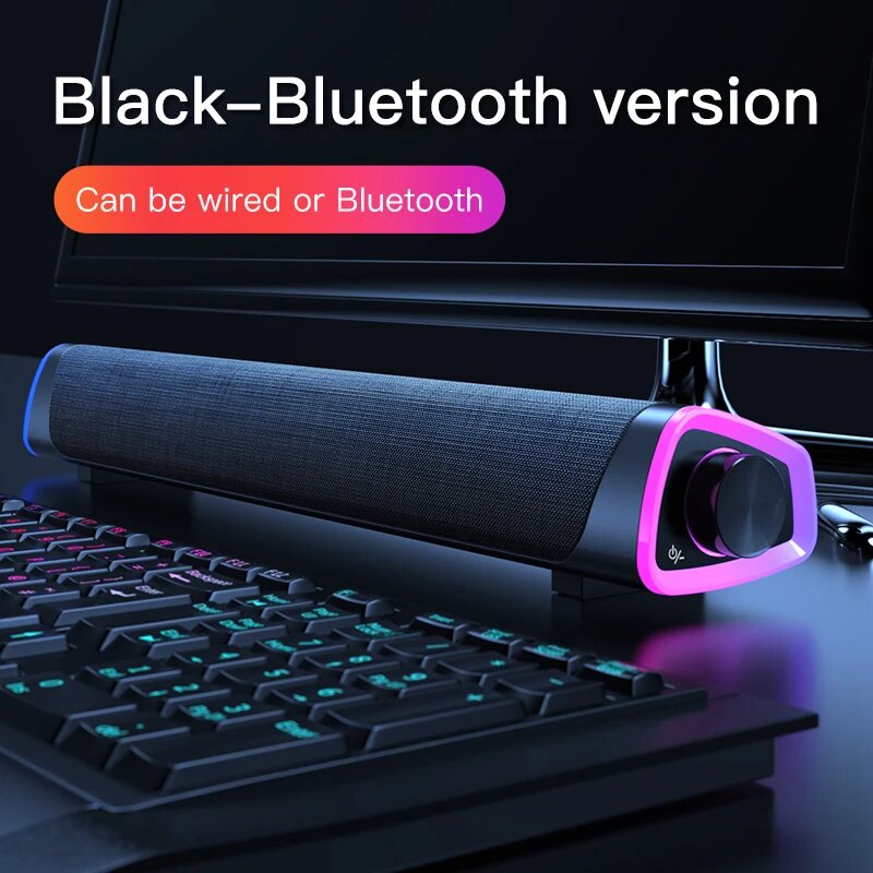 Bluetooth-динамик Black с подсветкой