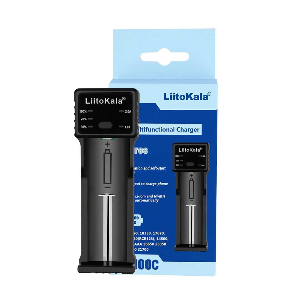LiitoKala Lii-100C Зарядное устройство для аккумуляторов
