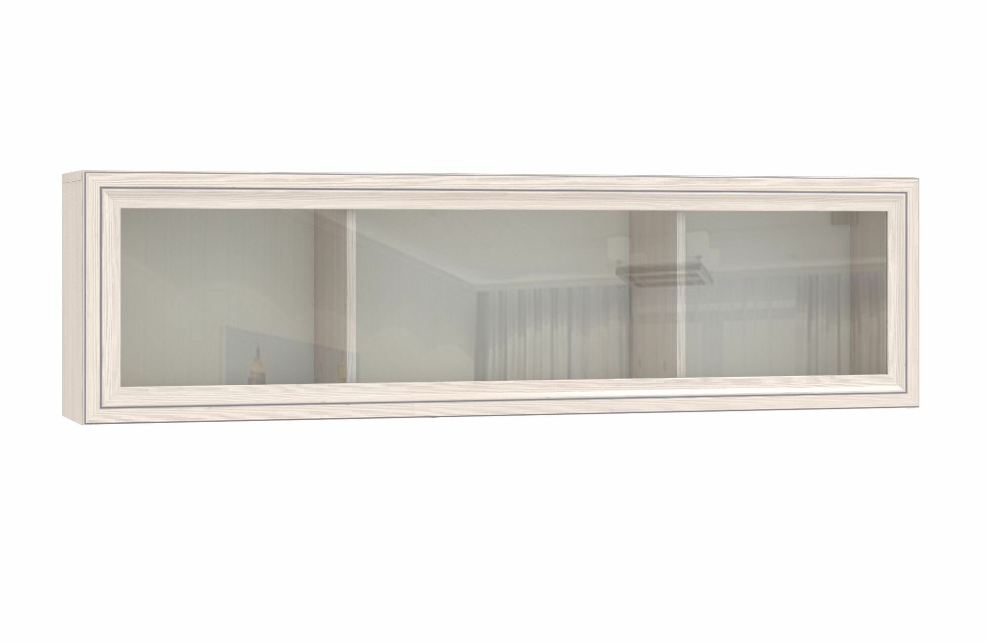 Полка закрытая навесная Мирелла Бодега светлый (Атмосфера)