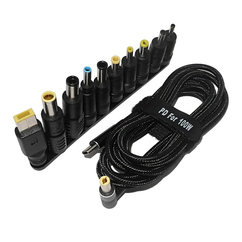 Набор из 10 адаптеров OULLX Type C на DC 100W Cable Adapter