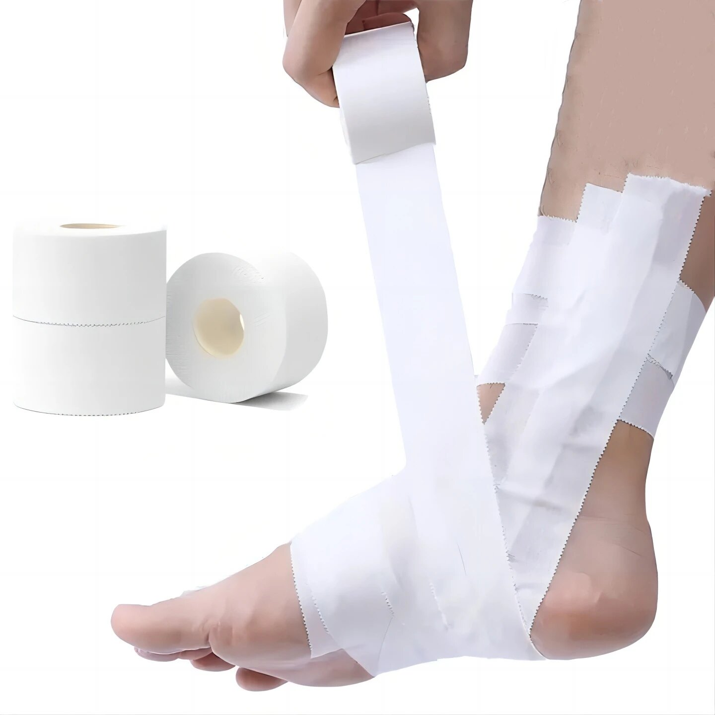 10-ярдовая хлопковая медицинская спортивная клейкая повязка (тейп) для ухода при 3.8cm x 9.14m