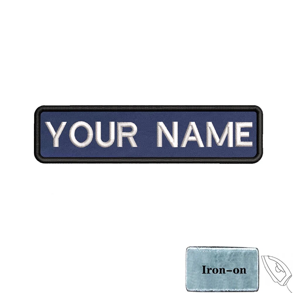 Персонализированная нашивка zuajee Navy blue-iron on