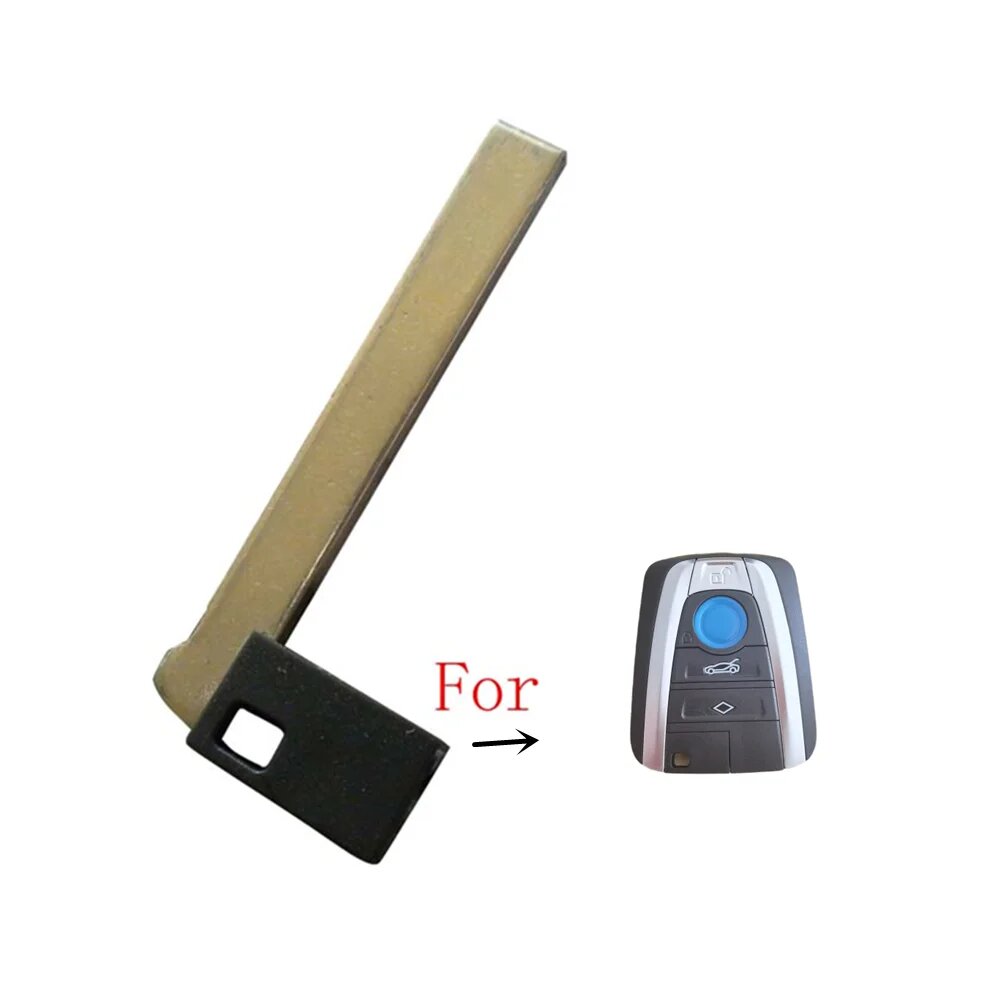Умный ключ для автомобиля с дистанционным управлением, лампочка для BMW i3, i8, 2014, 2015, 2016, 2017, сменный брелок, необработанное пустое лезвие