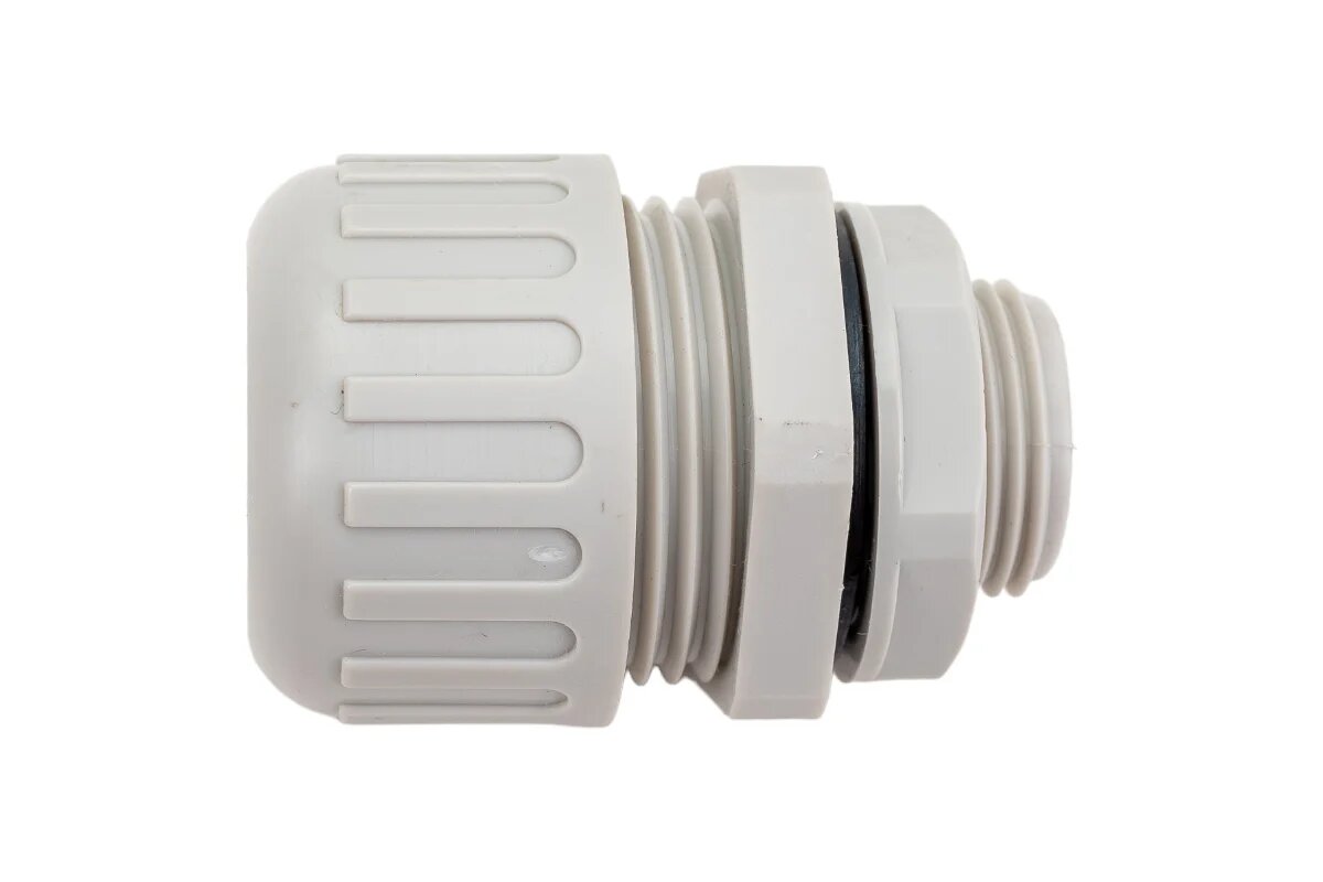 Промрукав Муфта вводная усиленная IP68 для гофрированных труб серая ВМУ-ГТ-20 М20 PR08.3273 1шт