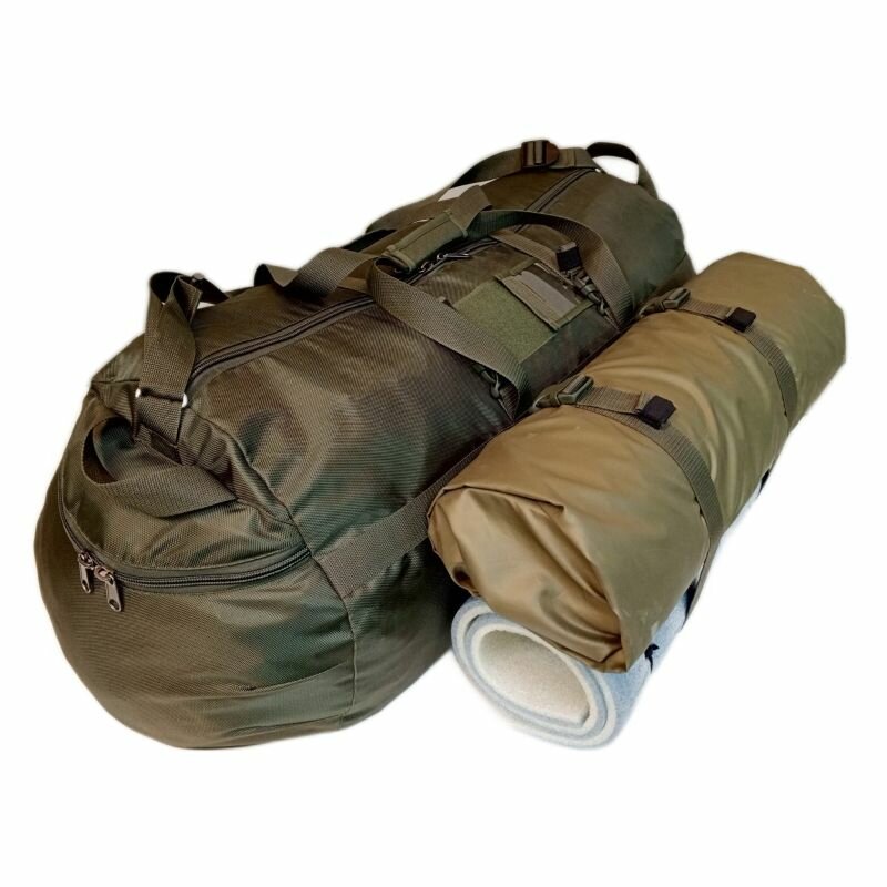 Баул "Мамонт-М" 150 литров, нагрузка до 180 кг, цвет Олива, Вещевой, транспортный, тактический