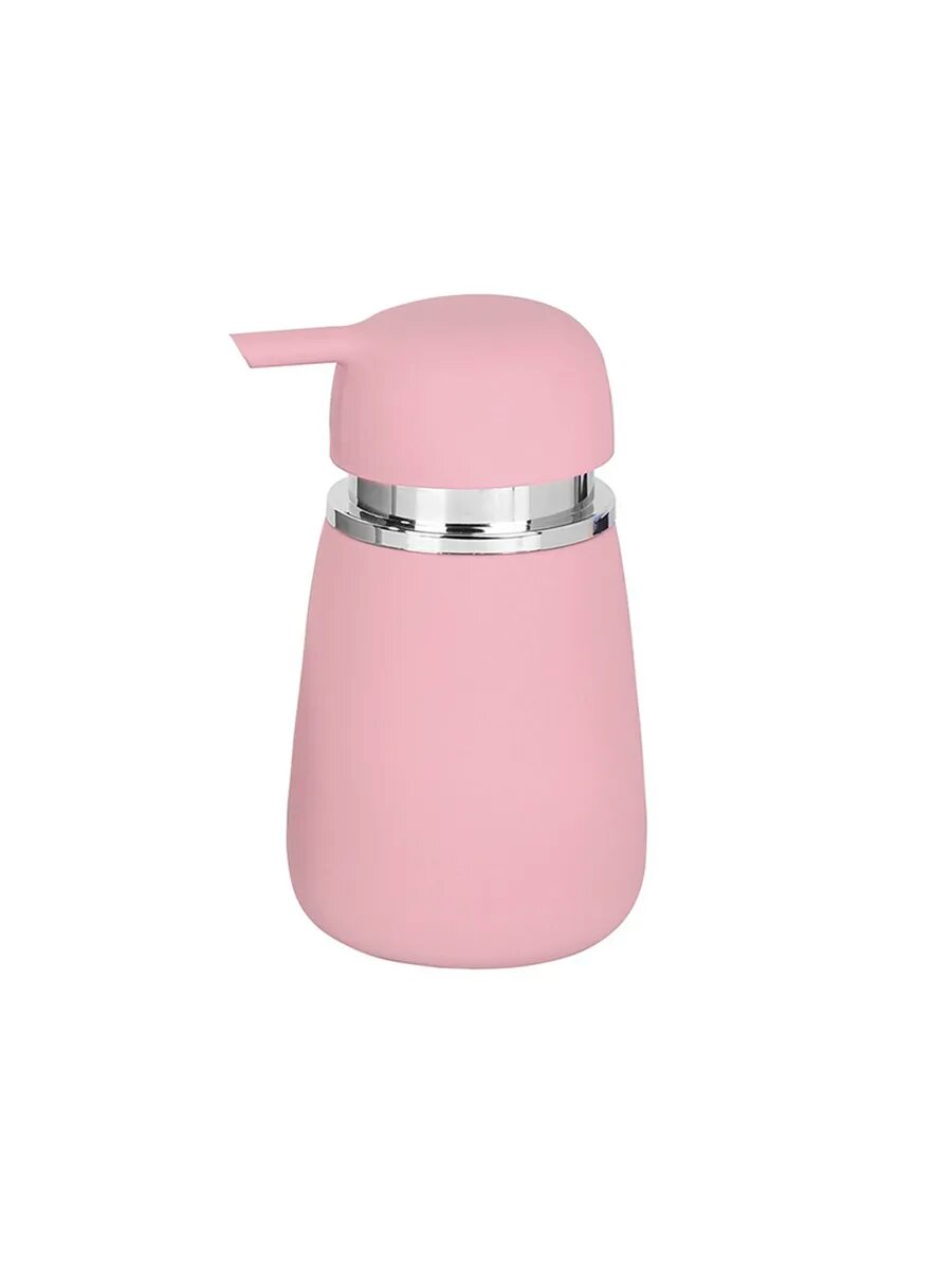 Дозатор для мыла Zenfort "Soft", керамическикй, розовый, 300 мл, 1 шт