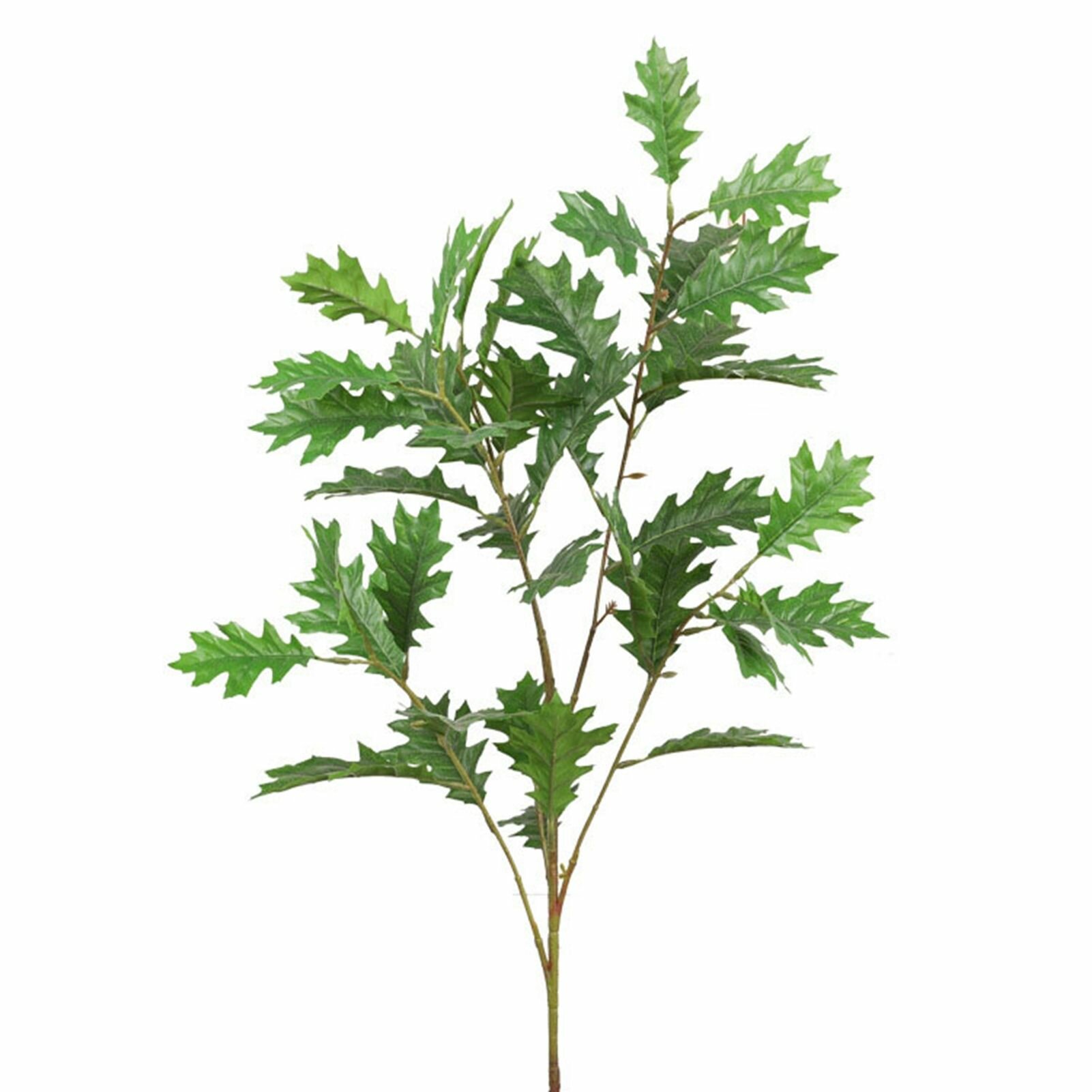 Искусственные дубовые листья, зелёная шёлковая ткань, гибкий железный стержень, искусственные дубовые листья для домашнего декора, центральные украшения стола