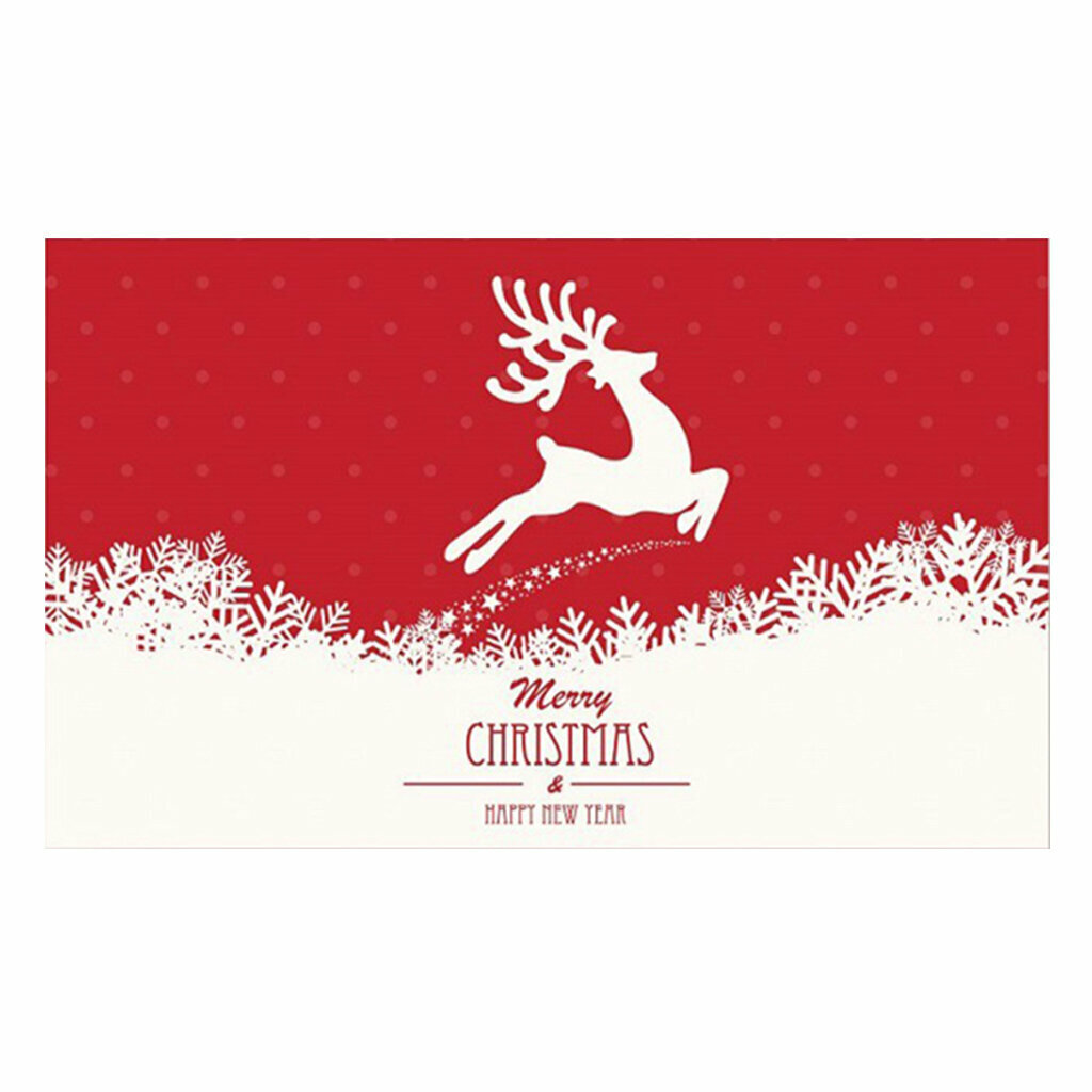 50 листов, рождественская открытка с благодарностью, мелованная бумажная открытка, поздравительная открытка формата А10