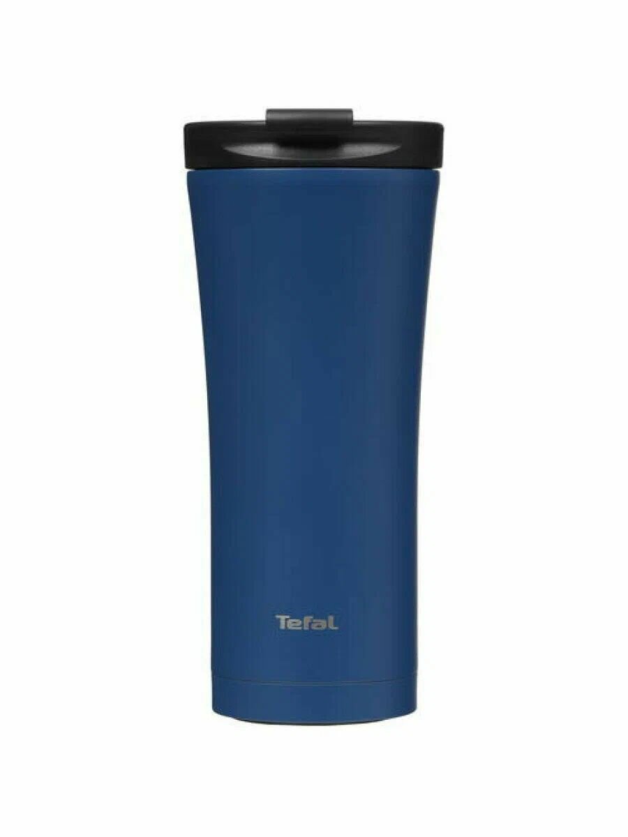 Термокружка Tefal "Easy2Go" N2110217, синяя, непроливайка, 0,5 л