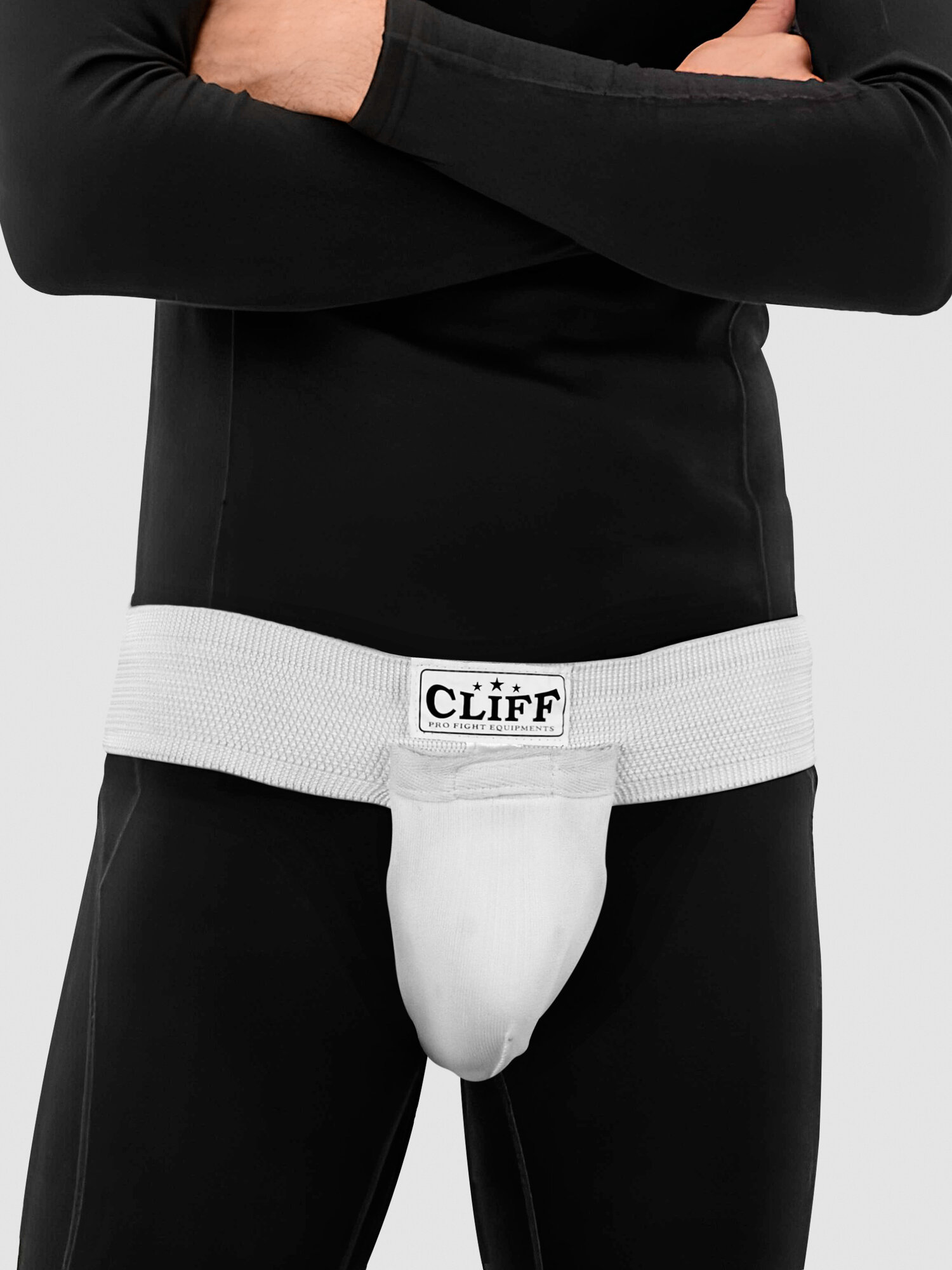 Защита паха (кога) CLIFF CS-10090, хлопок/эластан, белая, р. XS