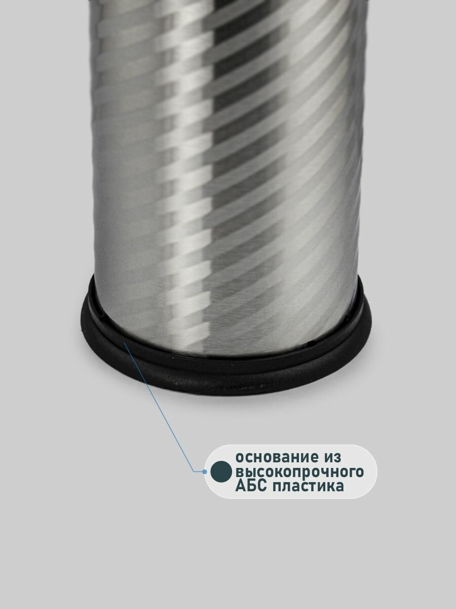 Ершик для унитаза санакс из нержавеющей стали. Винтовой.