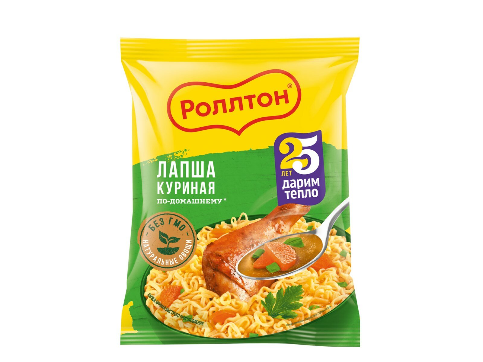 Лапша быстрого приготовления Роллтон Куриная по-домашнему, 85г