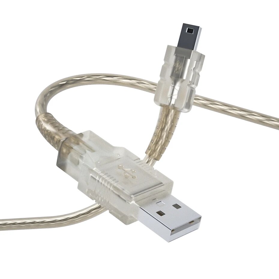 Кабель Mini USB Короткий USB 2.0 A папа - USB Mini-B кабель для зарядки данных Кабель Mini USB для MP3 Mp4 камеры