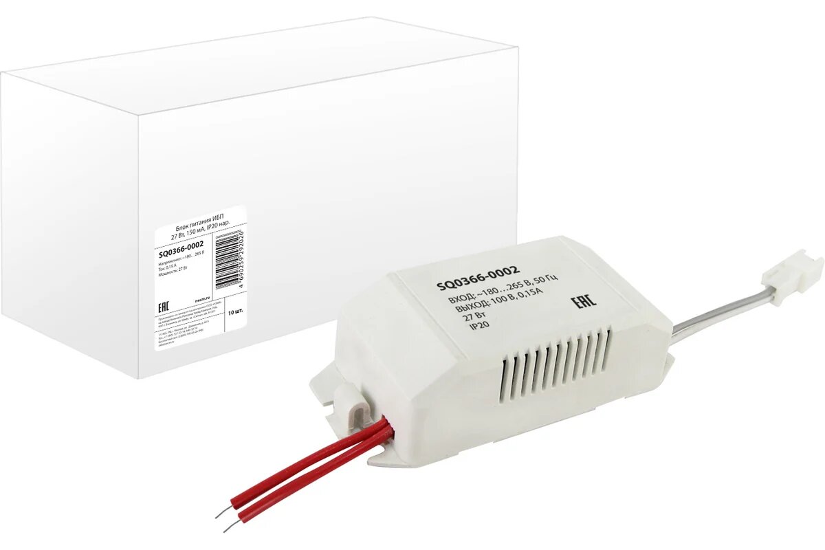 TDM ELECTRIC Блок питания ИБП 27 Вт, 150 мА, IP20 нар. SQ0366-0002