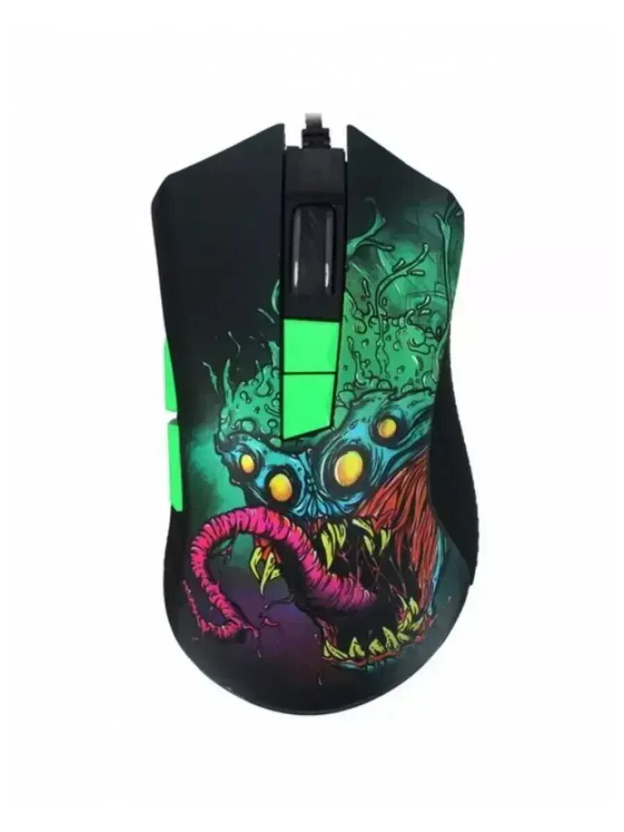 Мышь проводная Fury Beast зеленый