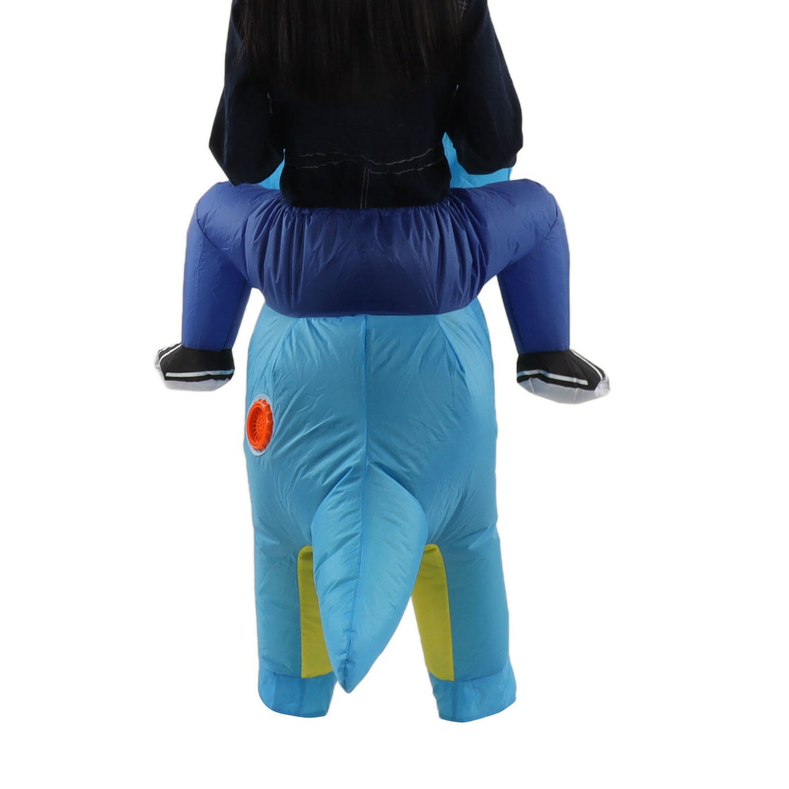 Надувной костюм динозавра, костюм для косплея на Хэллоуин, надувной костюм для куклы-динозавра для верховой езды, средний детский 120–140 см