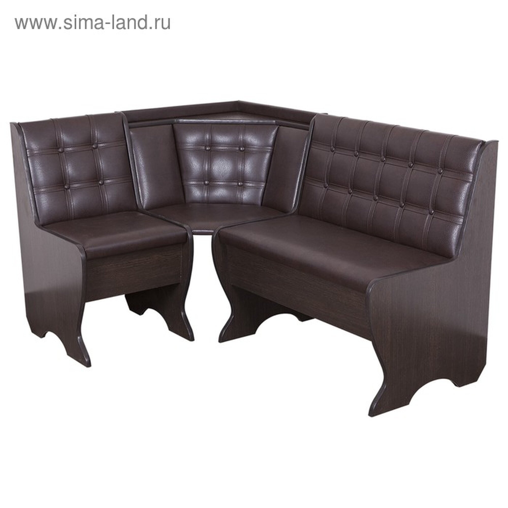 Кухонный уголок КУ-19 Л, категория 1, 1460/1030х540х830, Венге/Коричневый