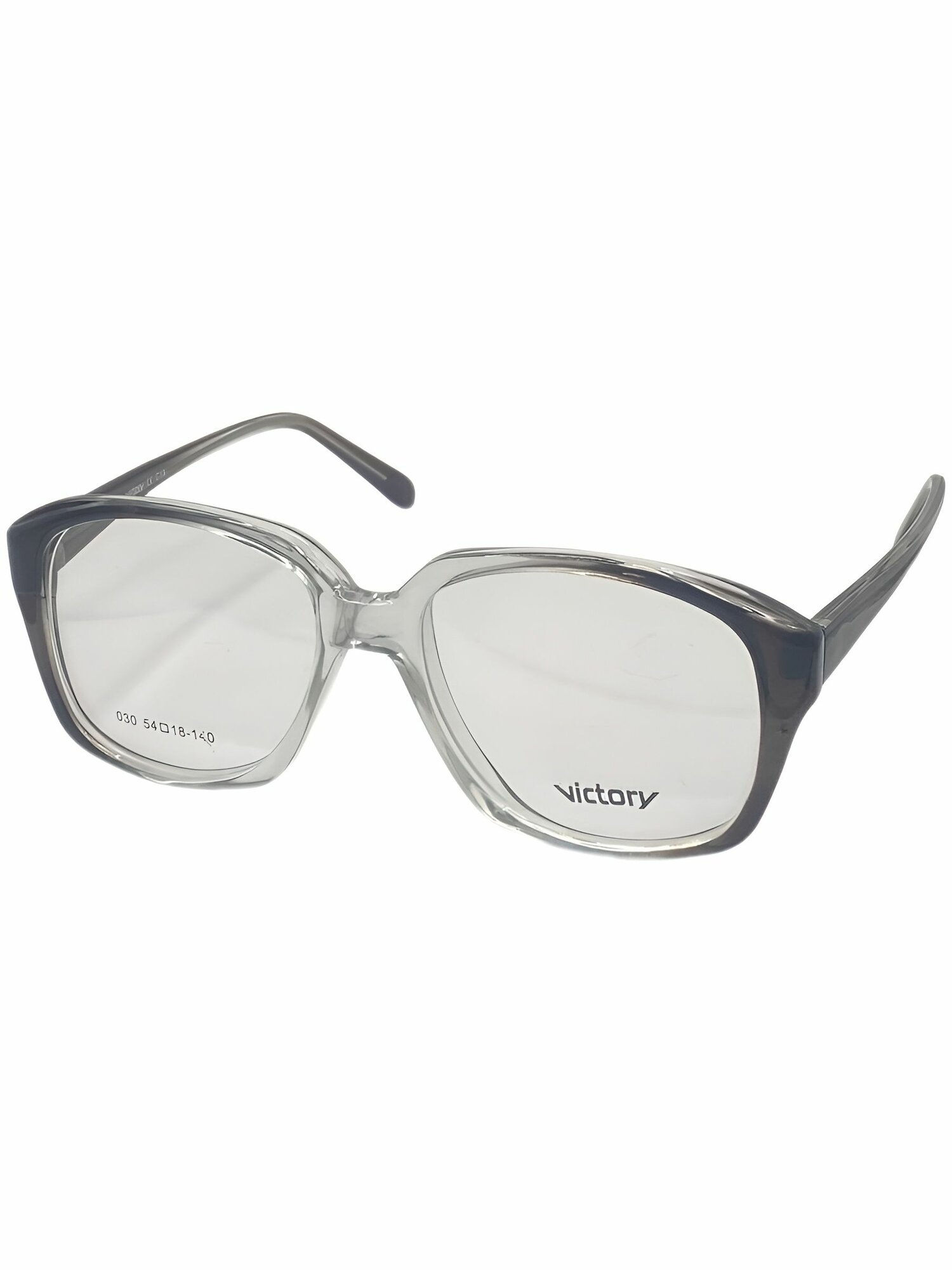 Очки на заказ VICTORY корригирующие, линзы -0.75, градиент серого, PD 58, тонкие 1.56 с антибликовым, гидрофобным и упрочняющим покрытием