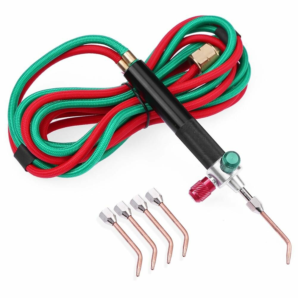 Мини-газовая горелка для пайки и резки металлов, работающая на ацетилене, пропане и природном газе